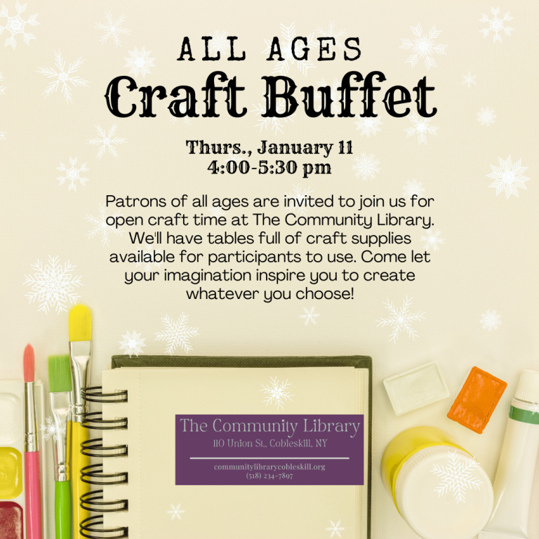 11 Craft Buffet IG monthly – The Community Library