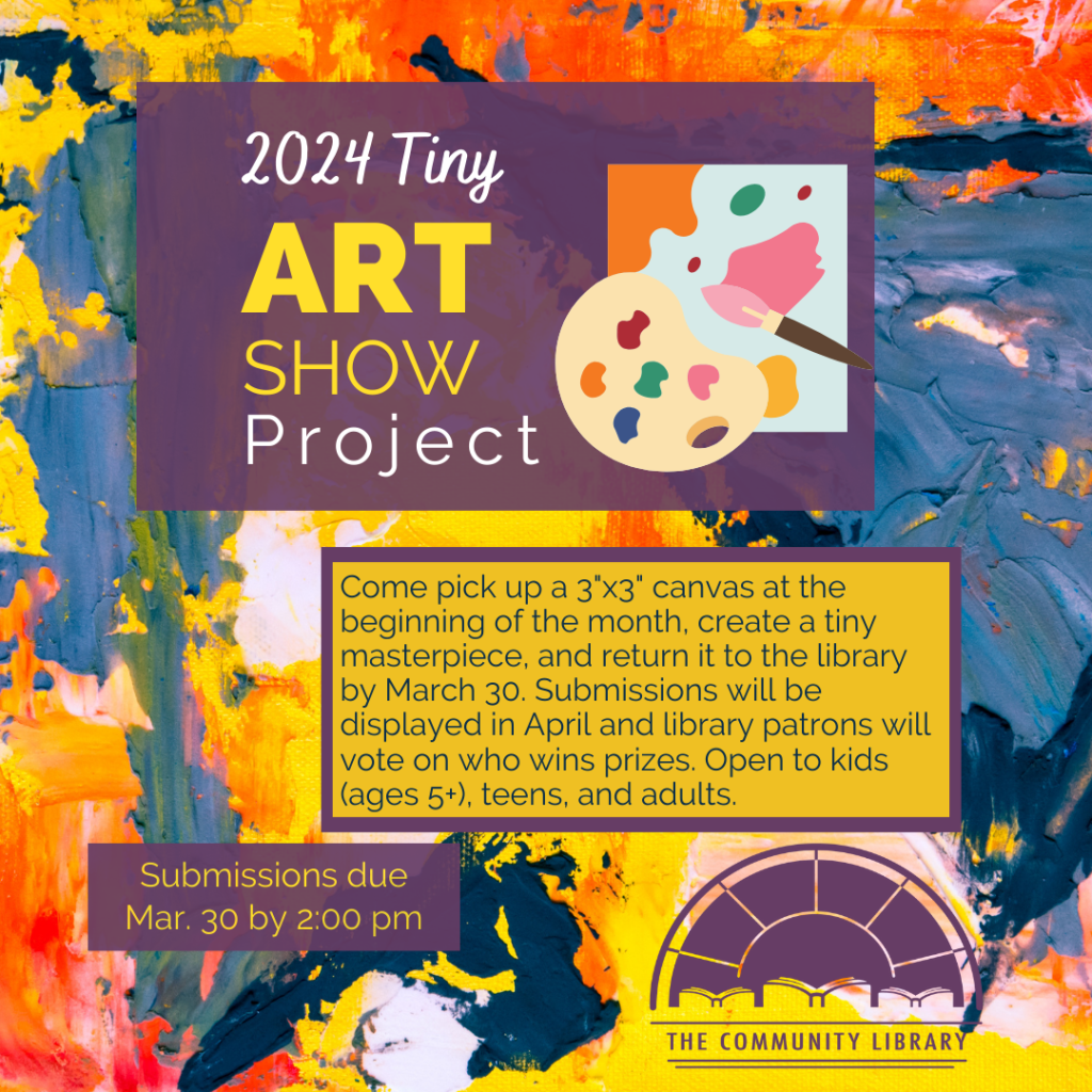 1 Tiny Art Show – The Community Library
