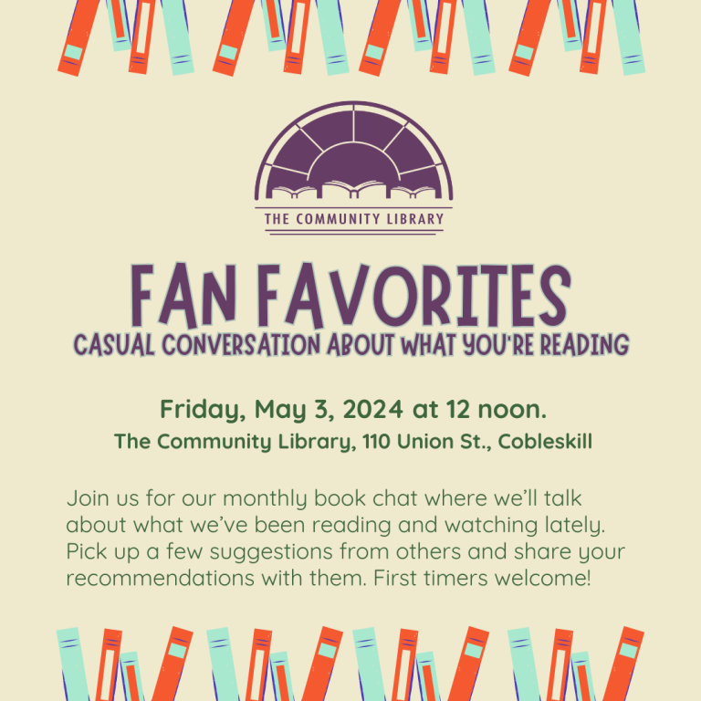 3 Fan Faves slide – The Community Library