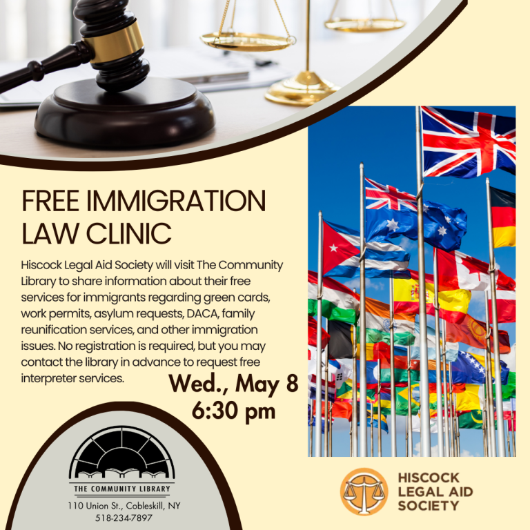 8 Immigration Law Clinic (Instagram Post) – The Community Library